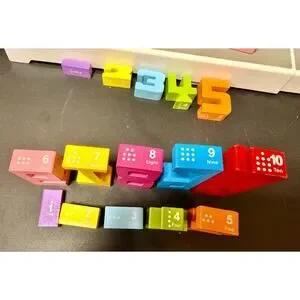 No brand | Toys | Number Stacking Blocks Montessori Early Math Learning ...